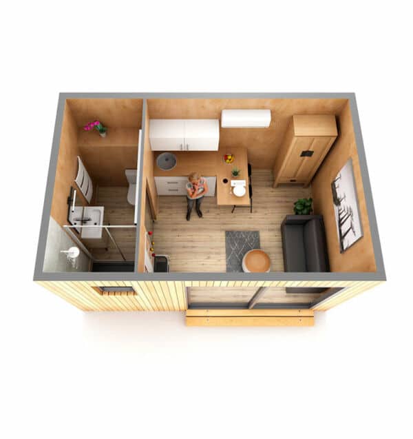 Studio et bureaux de jardin 15m2 - Studio haute qualité - EdenCube